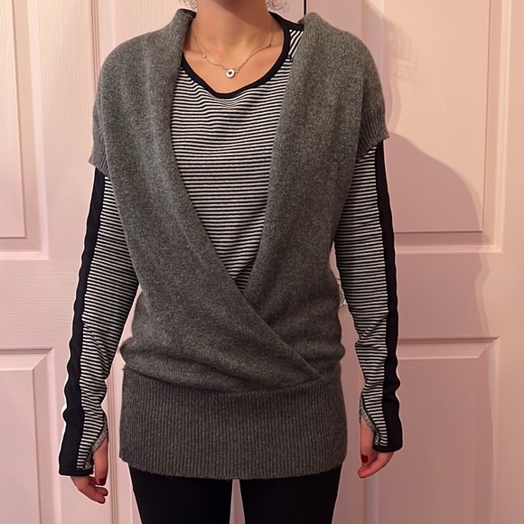 Vince | Sweaters | 0 Cashmere Vince Deep V Sweater Tunicdress Charcoal ...